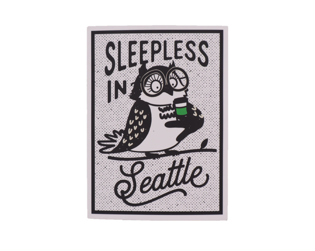 Sleepless In Seattle Owl Sticker – Chalo & Co.