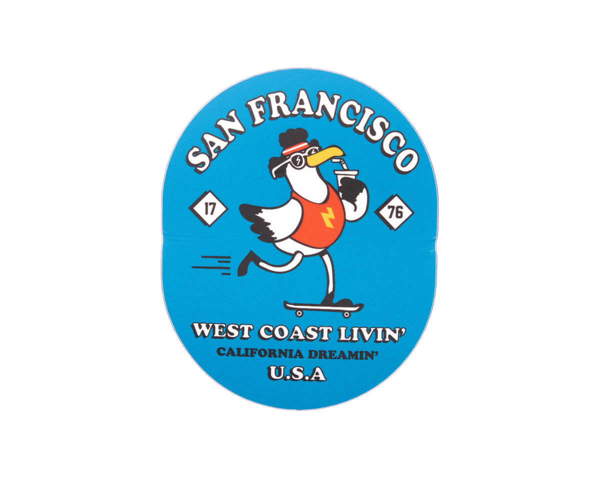 SF Seagull Skateboard Sticker – Chalo & Co.