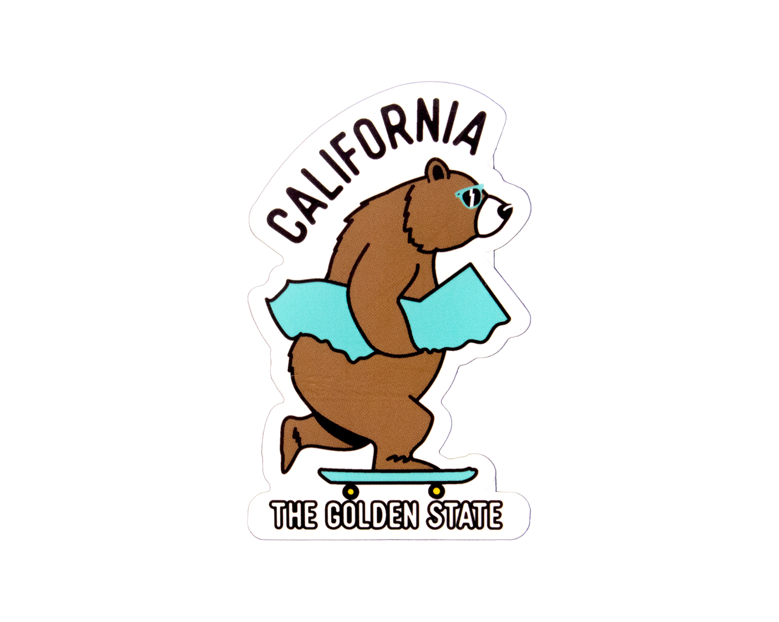 Calibear Skateboard with Map Sticker – Chalo & Co.