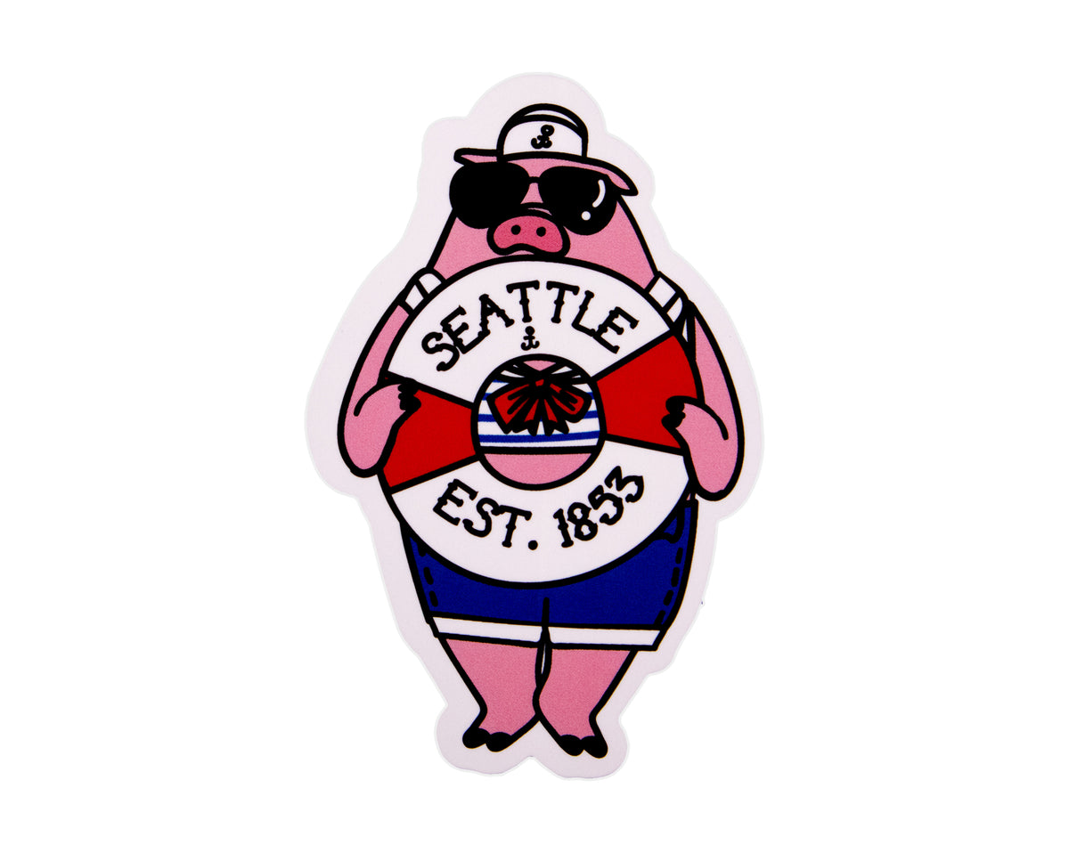 Seattle Piggy Beauty Sticker – Chalo & Co.
