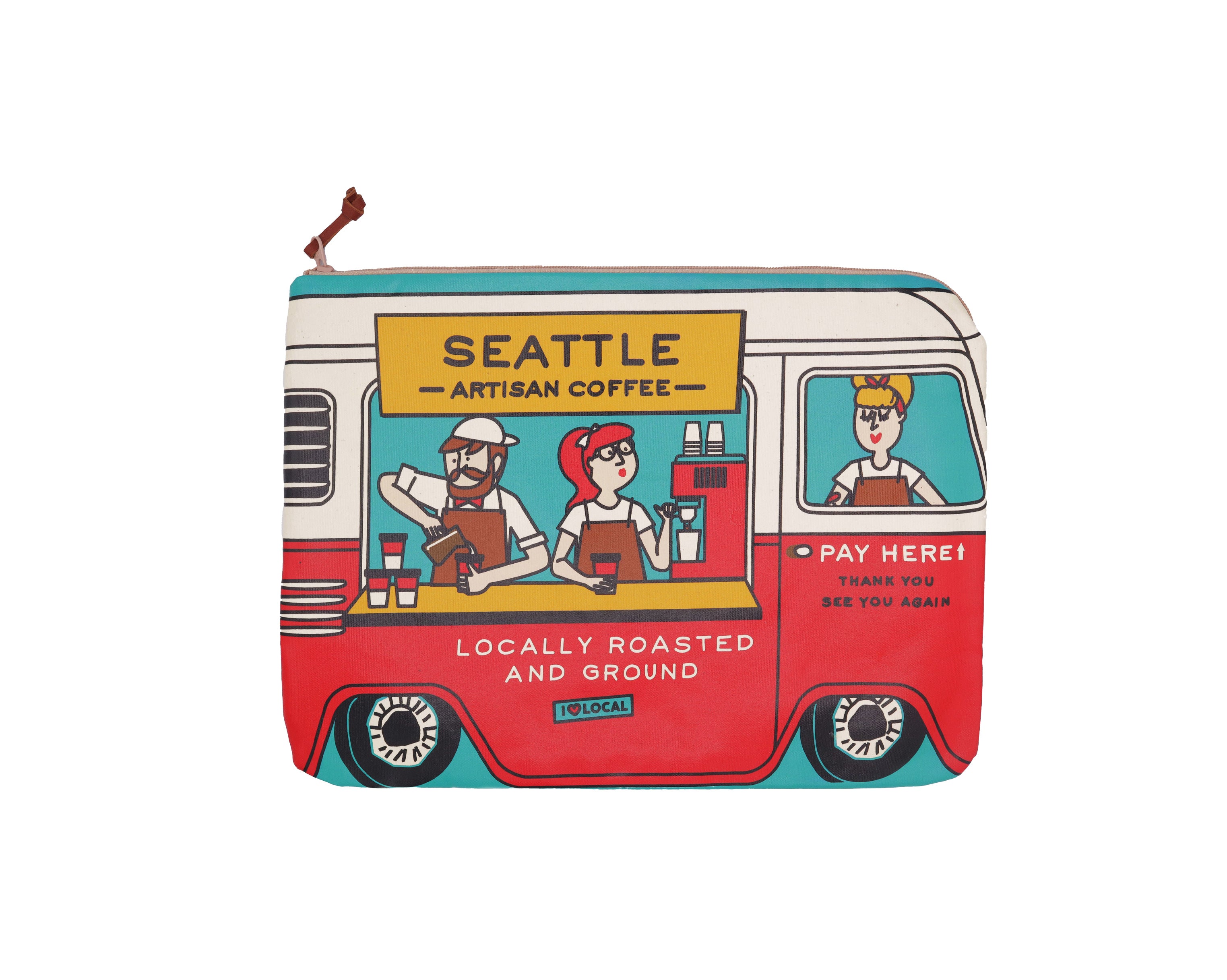 Seattle Coffee Truck 13" Laptop Case – Chalo & Co.