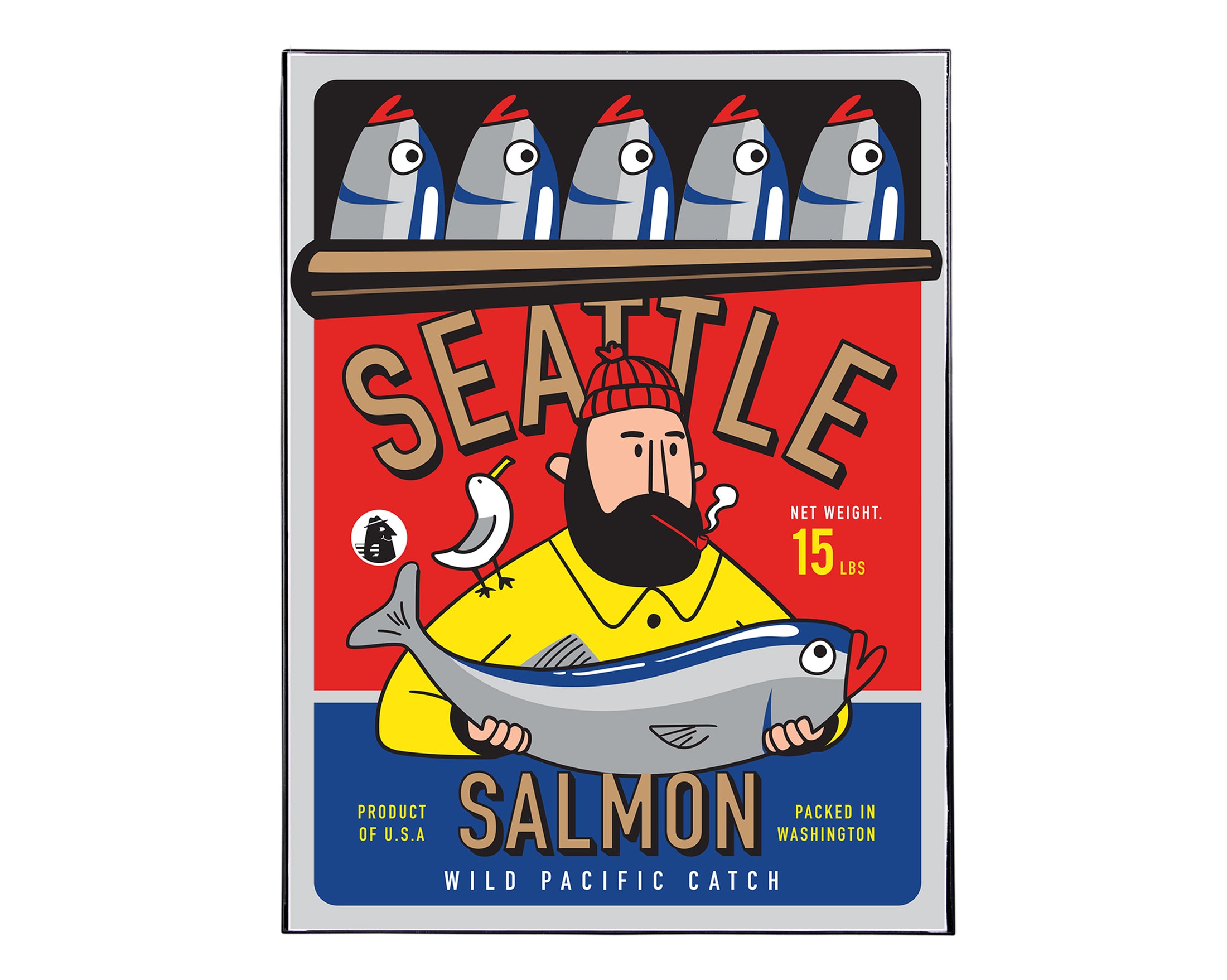 Seattle Salmon Can Art Print – Chalo & Co.